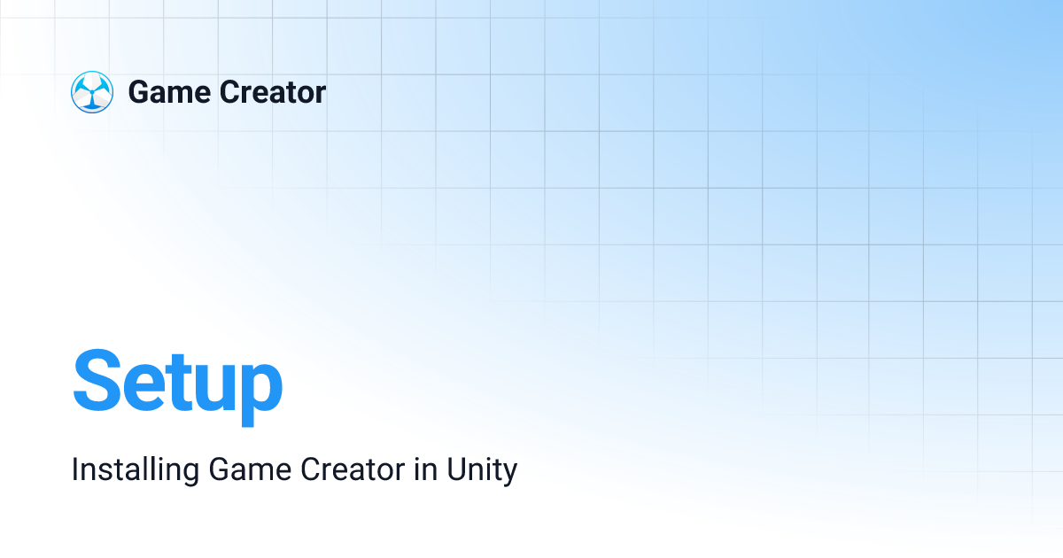 Setup | Game Creator
