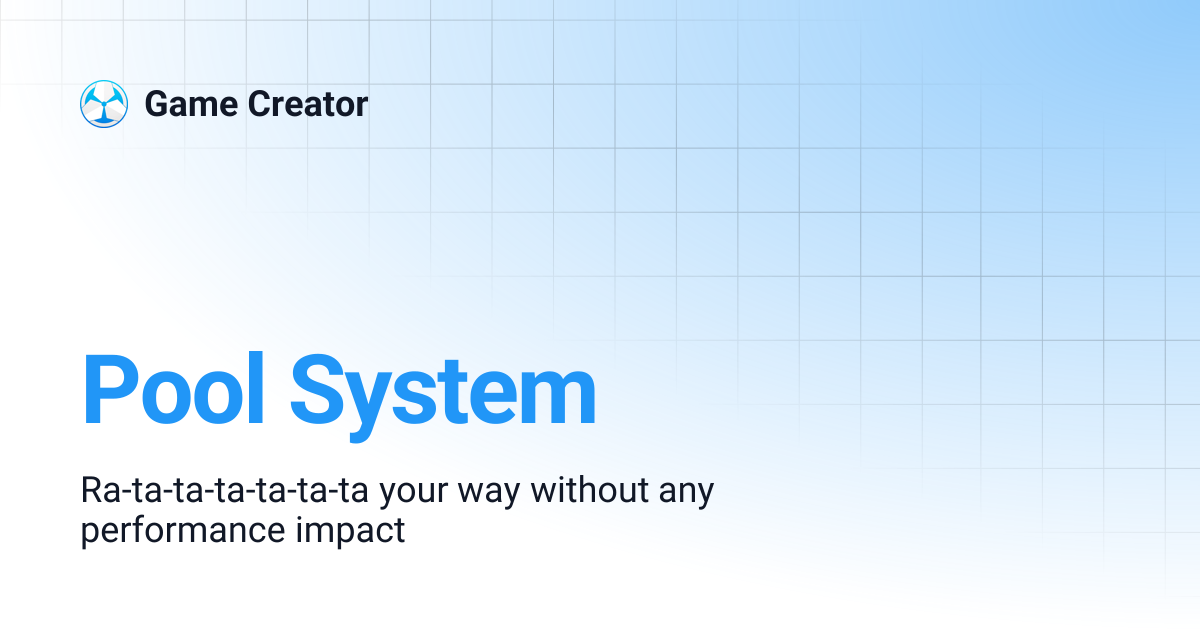Pool System | Game Creator